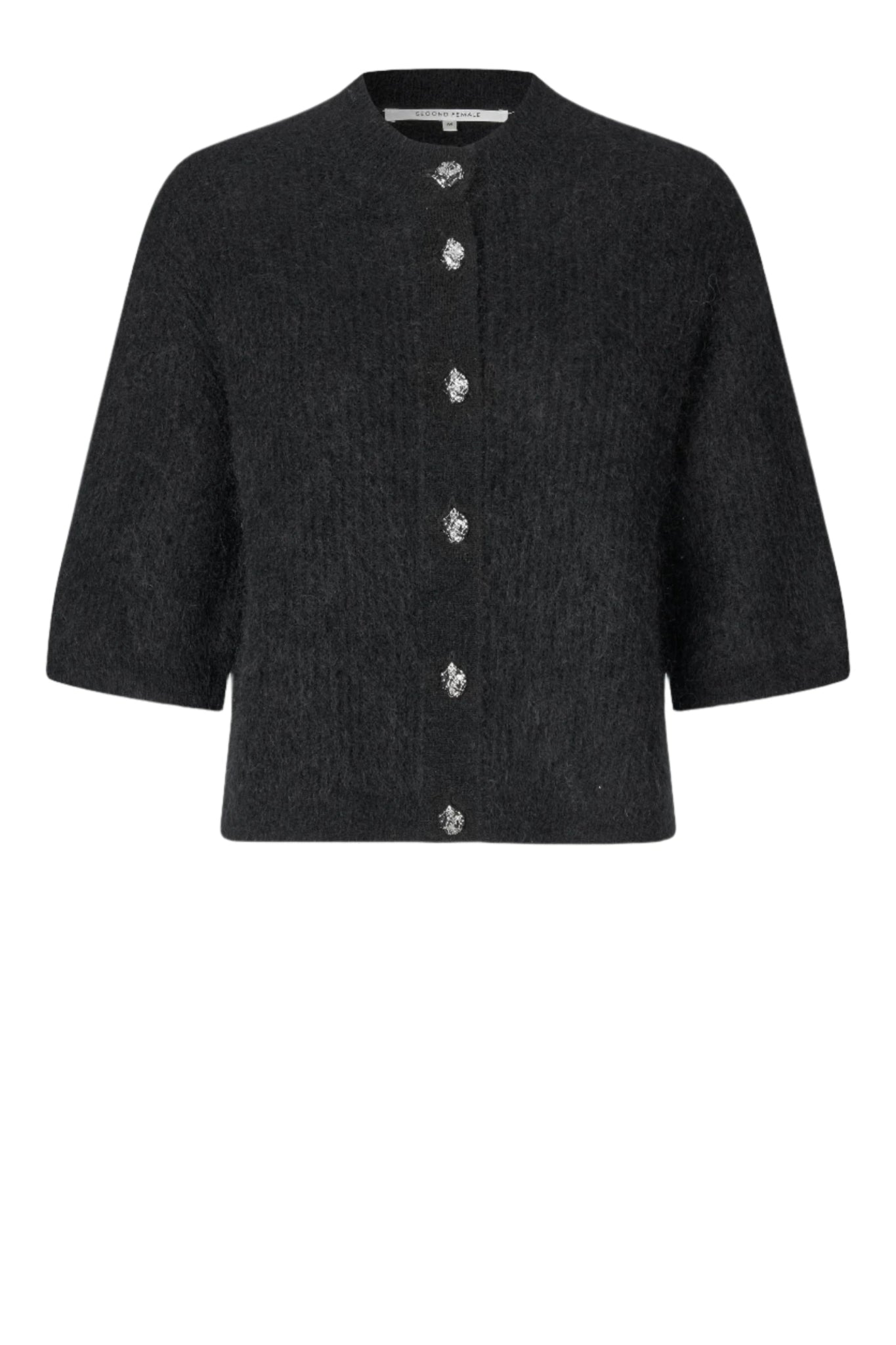 Second Female - Andria Knit Cardigan Black - Smuk