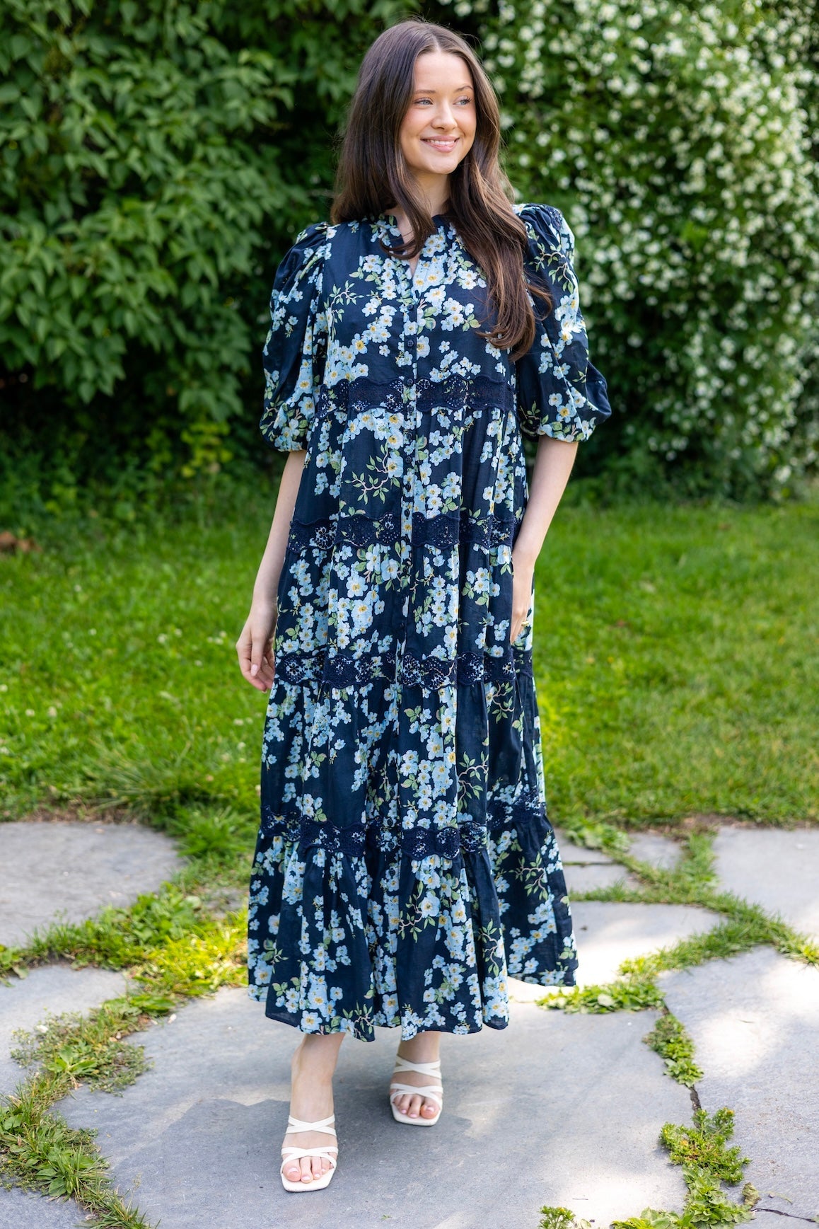 ByTiMo - Cotton Slub Relaxed Dress Cherry Blossom - Smuk