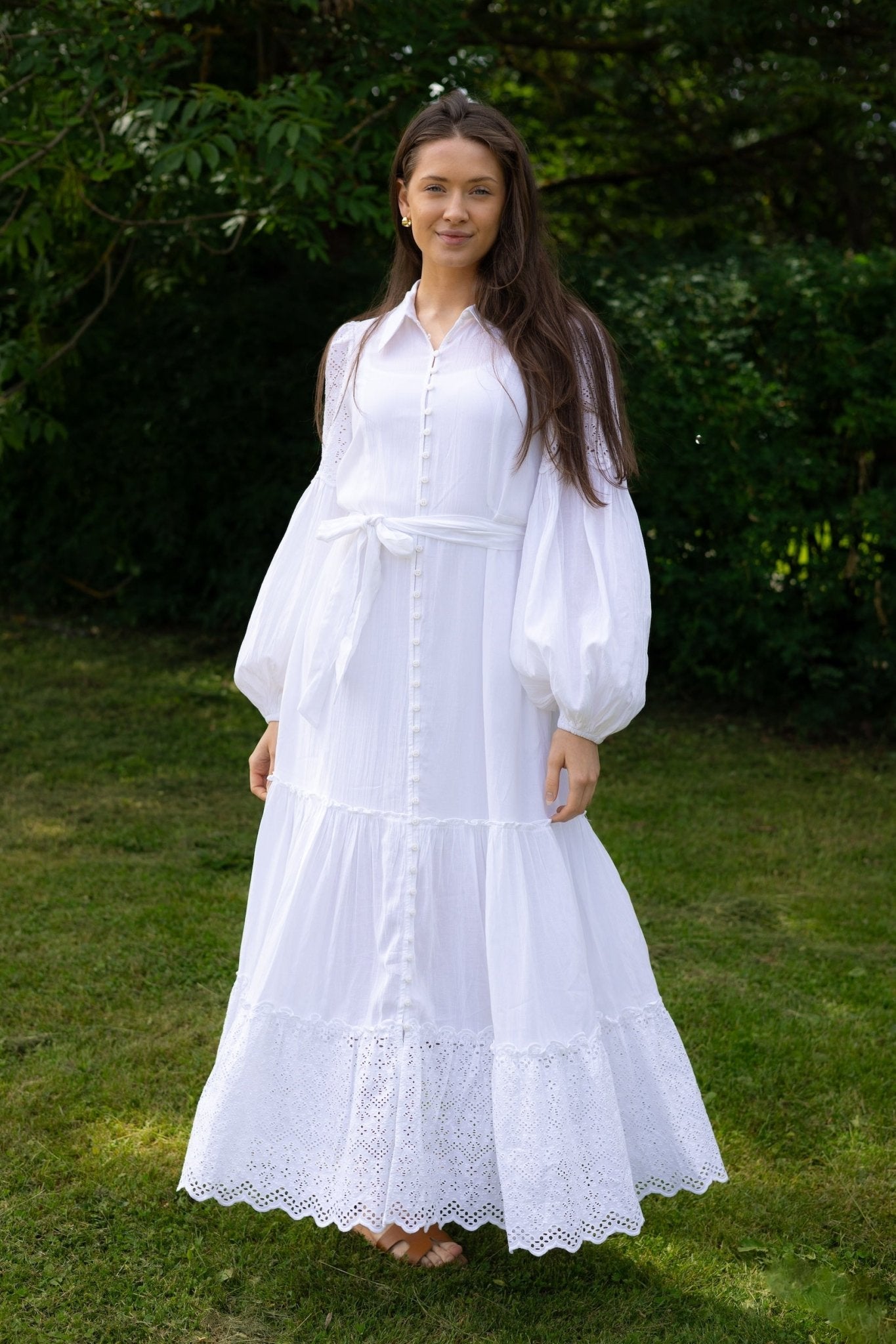 ByTiMo - Cotton Slub Shirt Dress Perfect White - Smuk