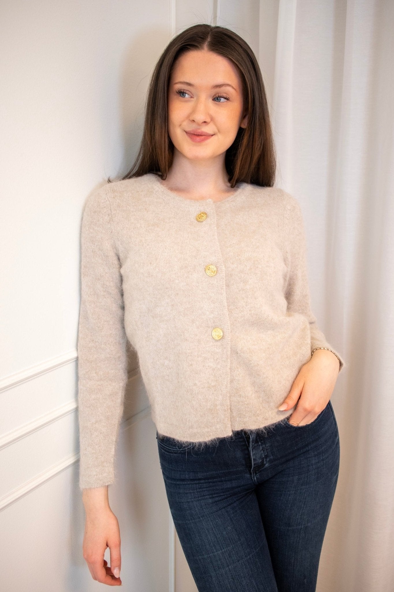 Ane Mone - Estelle Cardigan Sand - Smuk