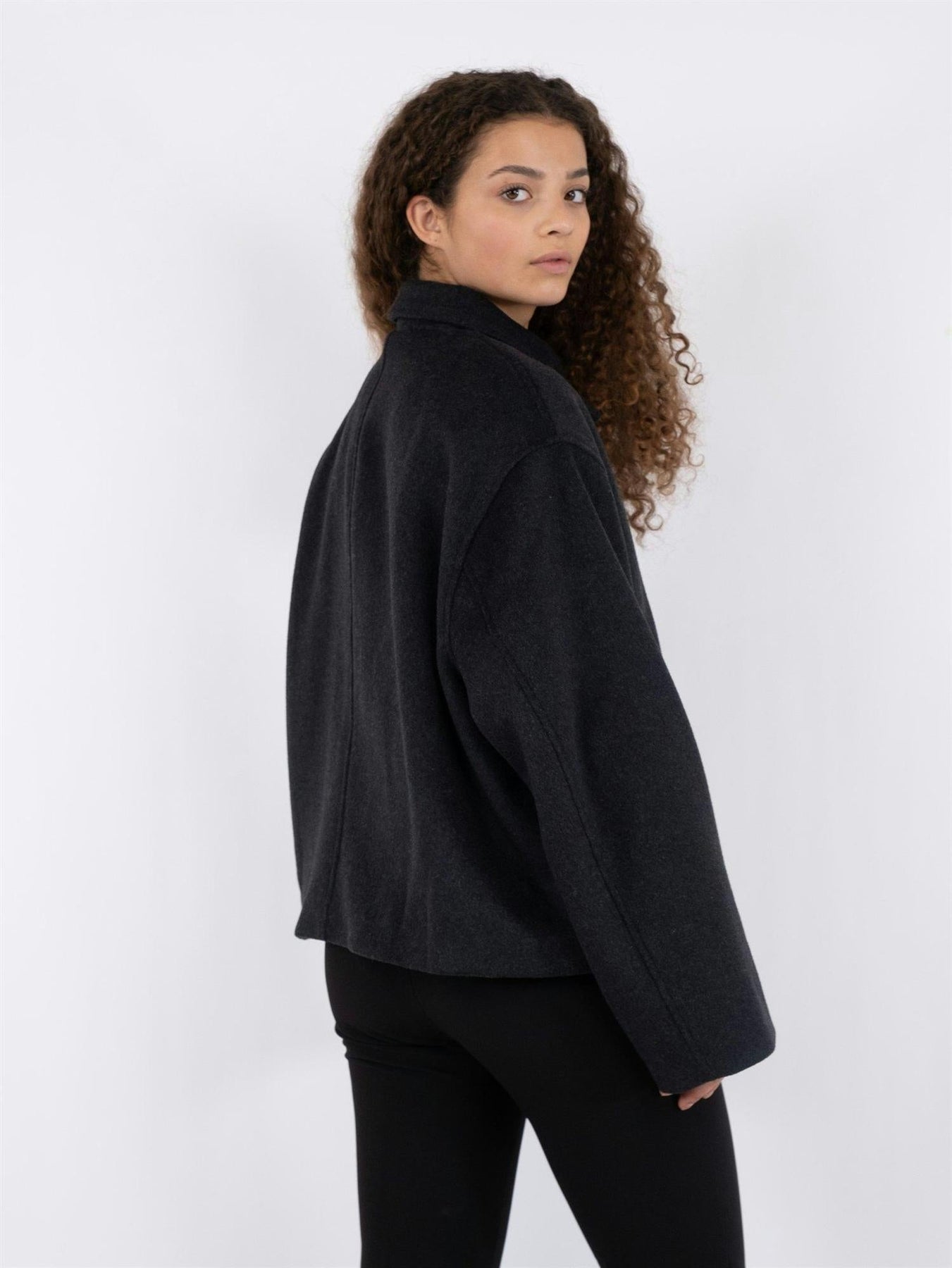 Neo Noir - Hamra Wool Jacket Antracit - Smuk