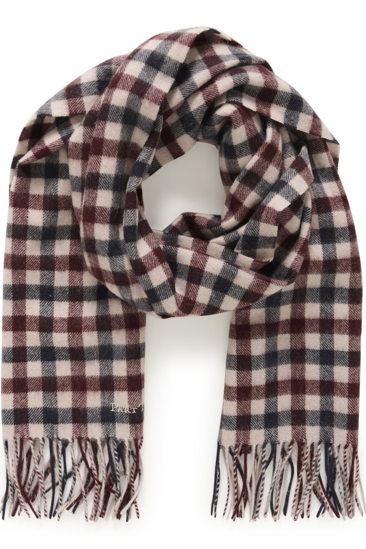 Part Two - Kitha Scarf Tawny Port Check - Smuk