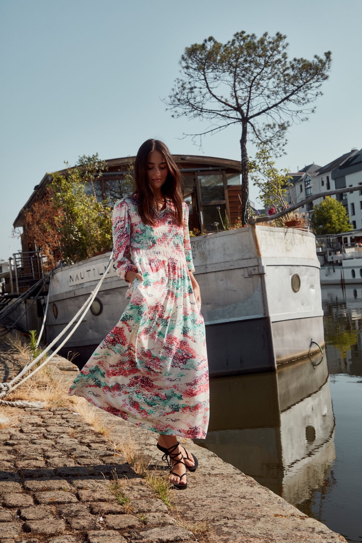 Fransa - Lalu Dr 1 Rouge Red Aop Ms24 02A - Smuk