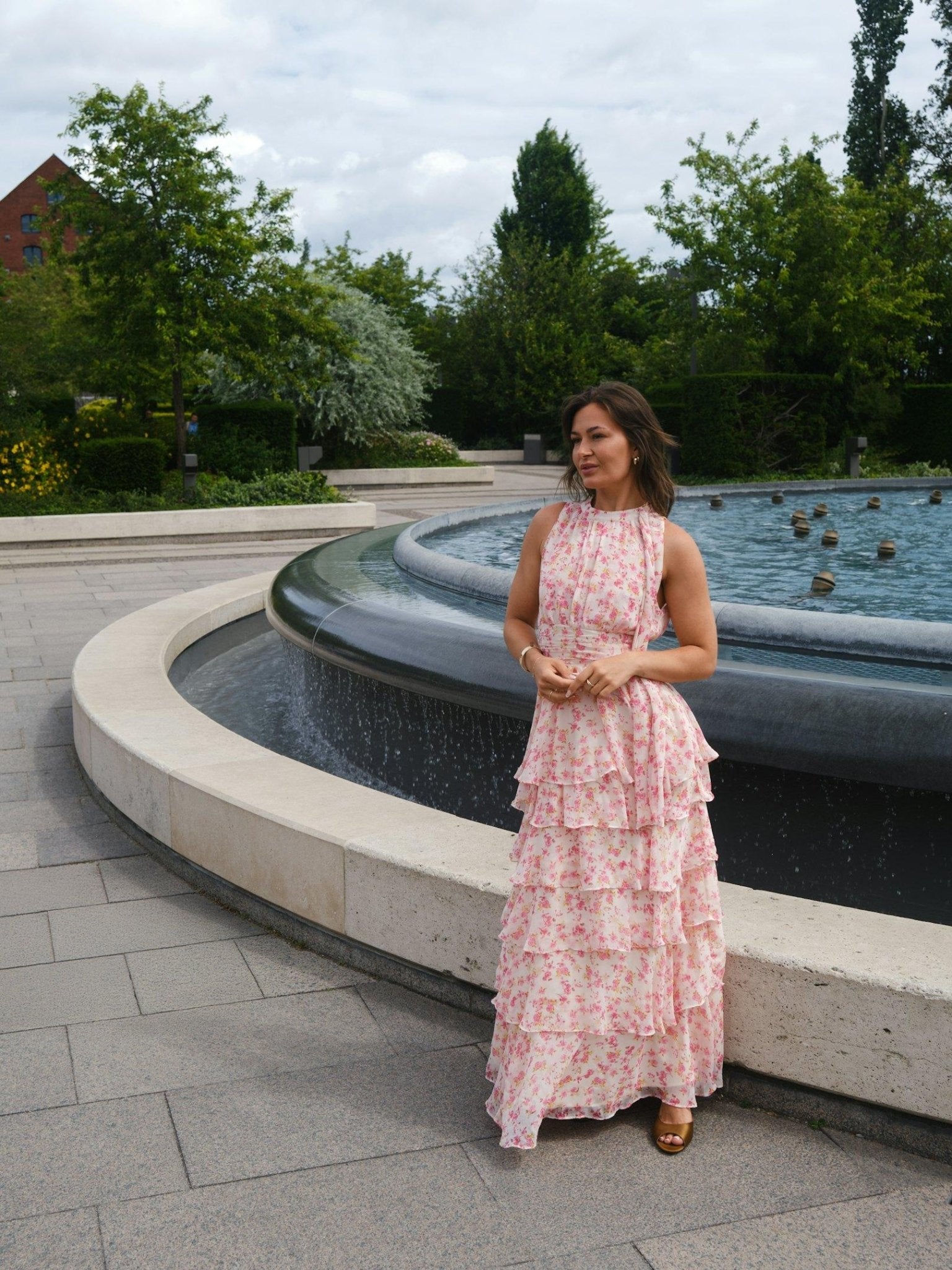 Neo Noir - Marli Small Flower Dress Rose - Smuk