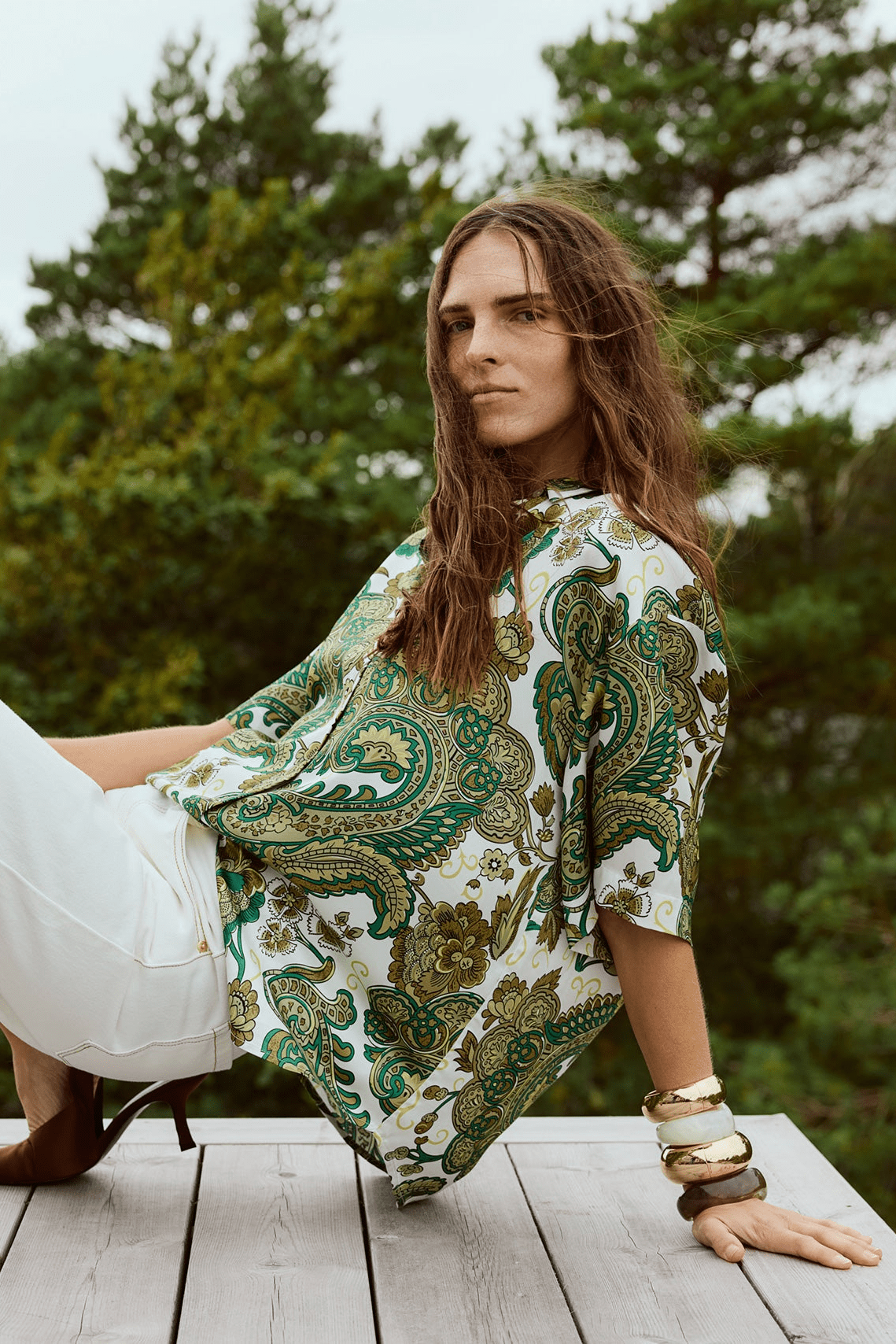 Katrin Uri - Santorini Maxi Shirt Green - Smuk