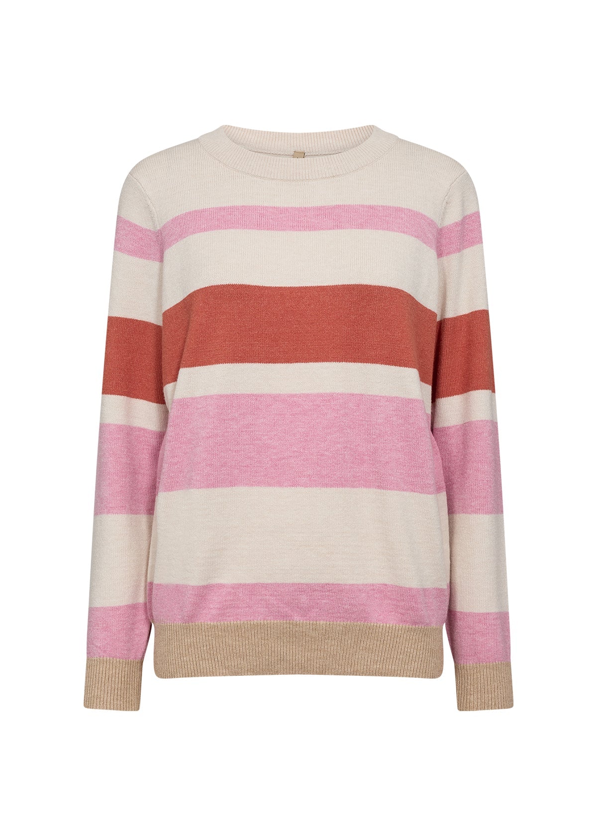 Soyaconcept - Sc-Kanita Stripe 14 Pink Melange Combi - Smuk