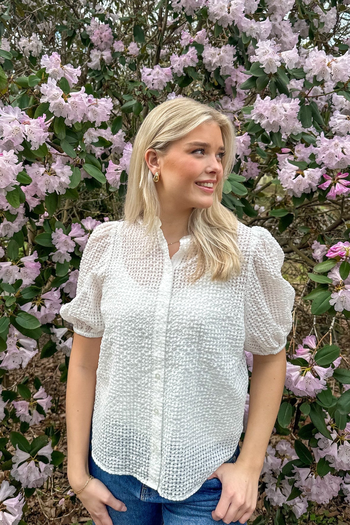 Second Female - Tascha Shirt White - Smuk