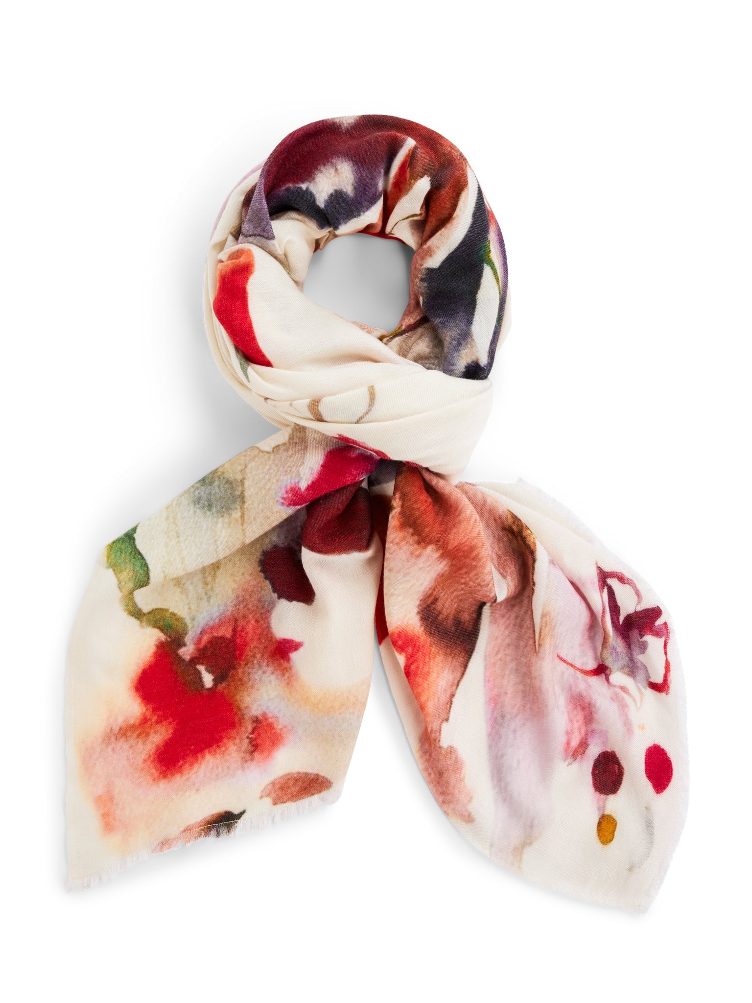 Katrin Uri - Euphoria Red Scarf Multi - Smuk
